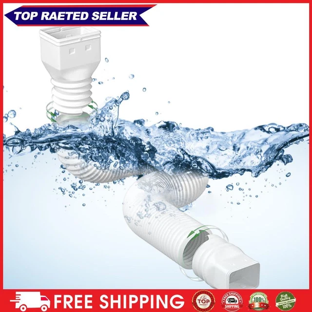 PLASTIC EXTENSION PIPE for Rainwater Drainage Drain Downspout Extender ...