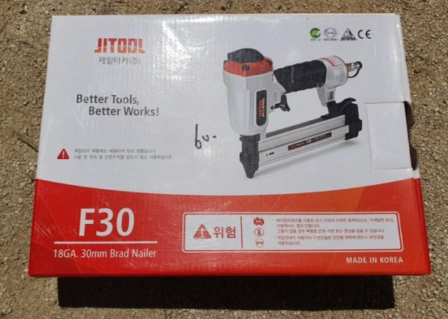 JITOOL F30 BRAD Nailer Nail Gun Tacker Cordless 18GA. 10~30mm $181.66 ...