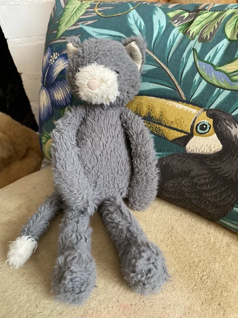 Jellycat Sweetie Kitten Rare Retired Cat Grey Blue £40 00 Picclick Uk