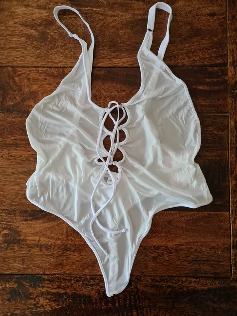 Wicked Weasel 819 One Piece Thong Swimsuit Picclick Uk