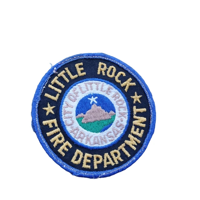 LITTLE ROCK AR Arkansas Fire Dept Round 3 5 Patch Cheesecloth 9 65 little-rock-ar-arkansas-fire-dept-round-3-5-patch-cheesecloth-9-65