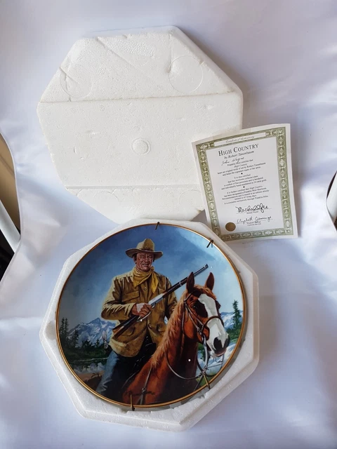 FRANKLIN MINT X 2 John Wayne, Royal Doulton x 2 & Franklin Mint ...