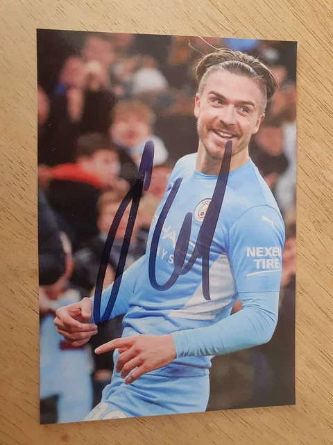 JACK GREALISH MANCHESTER City Fc Hand Signed Photo 6" X 4". £0.99 ...