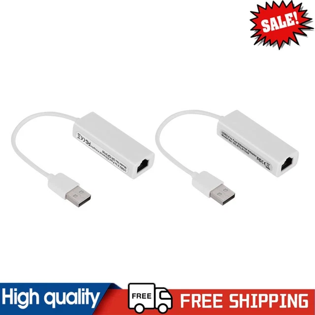 USB2.0 TO RJ45 Ethernet Adapter Mini 10/100M Wired Accessories for PC ...