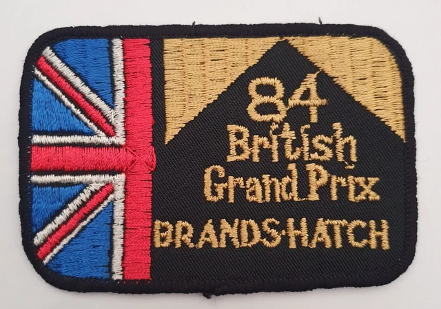 BRITISH GRAND PRIX Brands Hatch Circuit 1984 Patch Badge. Motorsport ...
