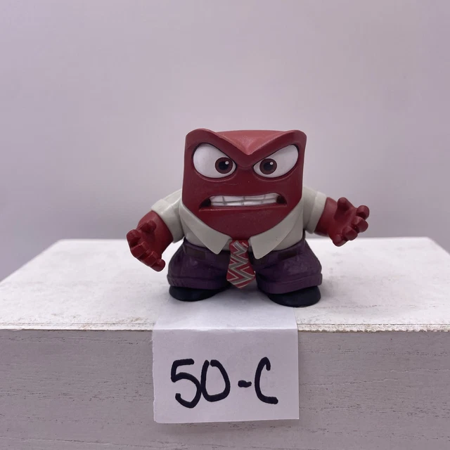 DISNEY PIXAR INSIDE Out Anger 2" PVC Collectible Figure Cake Topper Toy ...
