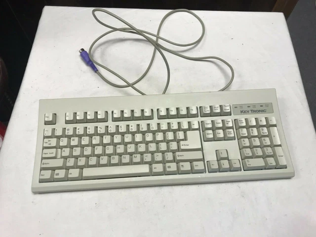 VINTAGE KEYTRONIC KEYBOARD Model: E06101D-C DIN5 Retro Gaming NEW £5.69 ...