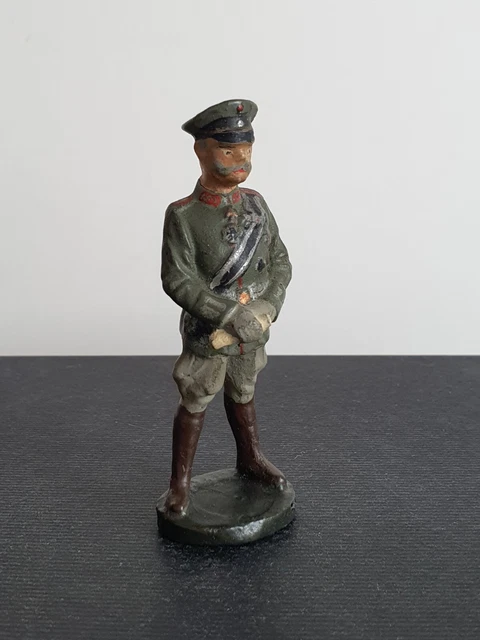 ELASTOLIN LINEOL GENERAL Hindenburg Schirmmütze stehend Militär II. WK Masse EUR 119,99 ...