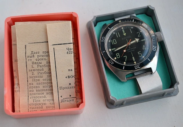 SOVIET RUSSIAN MILITARY Watch Vostok Diver Amphibian Ussr Cccp Boctok ...