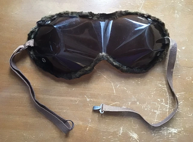 WW2 RARE BRITISH SOE Jump helmet night Vision goggles £50.00 - PicClick UK