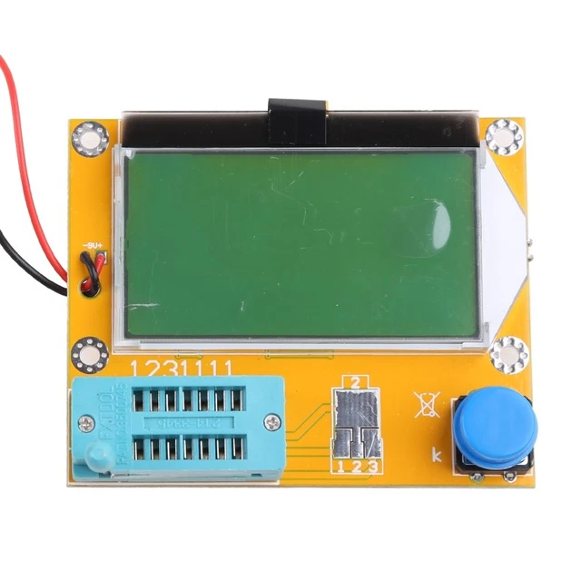 9V LCD DIGITAL Transistor Tester LCR-T4 Meter 12864 Backlight ...