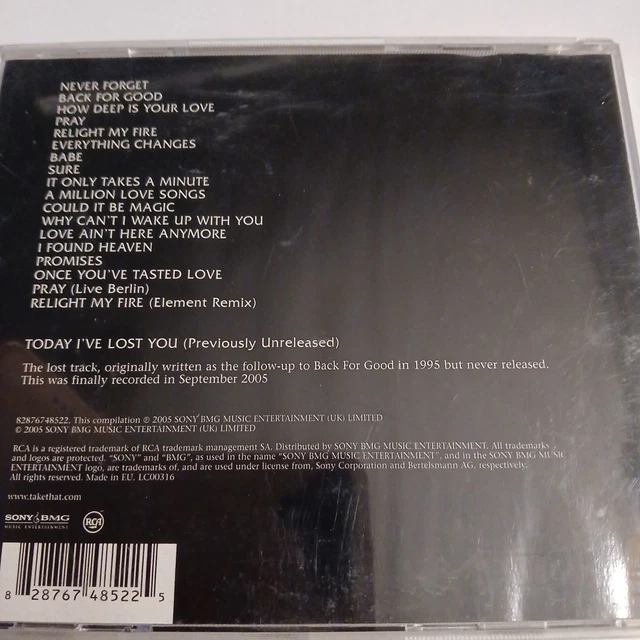 NEVER FORGET: THE Ultimate Collection by Take That (CD, 2005) $8.95 ...