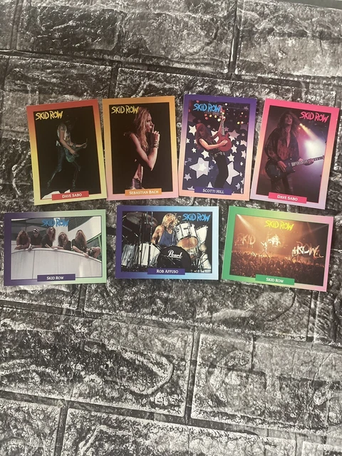 BROCKUM ROCK CARDS X7 Rare 1990s Skid Row £1.99 - PicClick UK