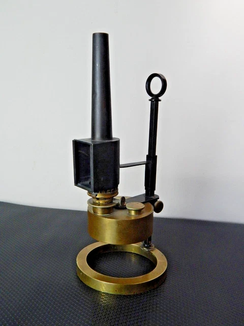 ANTIQUE BRASS MILLER USA Microscope Lamp - London Retailler. Top ...