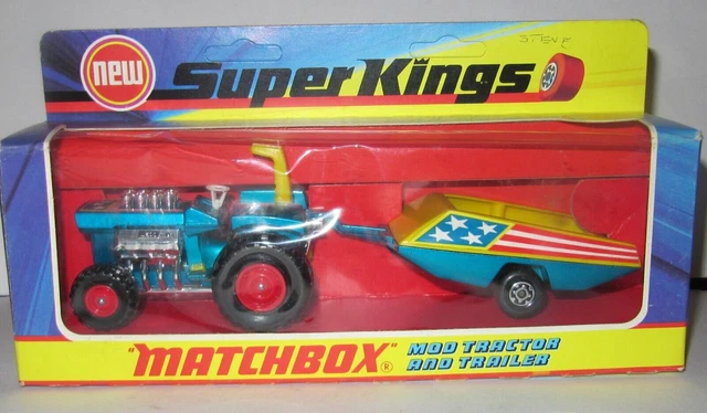 MATCHBOX SUPER KINGS K-3 Mod Tractor And Trailer Mint / Boxed Mib £69. ...