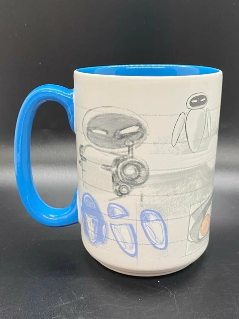 DISNEY PIXAR WALL-E Movie Eve Robot Concept Drawing Coffee/Tea/Cocoa ...