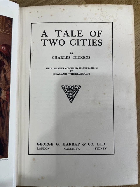 CHARLES DICKENS TALE of Two Cities Illustrations By Rowland Wheelwright ...