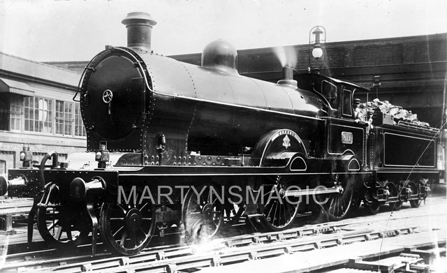 R-140X90MM GLASS RAILWAY Negative LNWR 811 Express c1905 (small crack ...