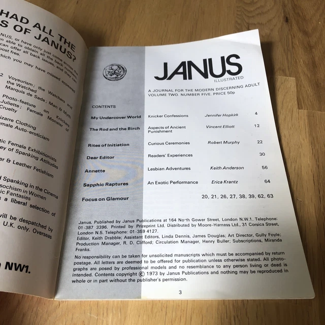 RARE COLLECTABLE VINTAGE Janus Magazine Vol 2 No 5 £15.00 - PicClick UK