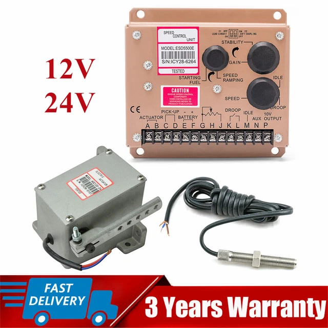 ELECTRONIC ENGINES SPEED Controller Governor ESD5500E Generator Genset ...