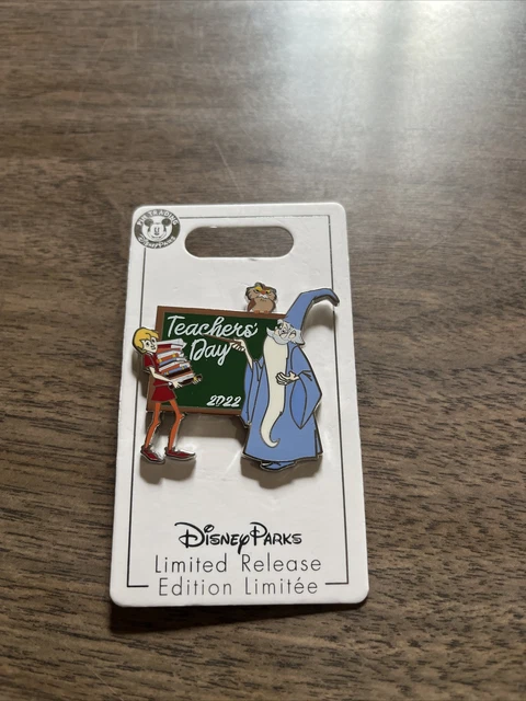 DISNEY 2022 TEACHERS' Day Pin Sword in the Stone Merlin Archimedes ...