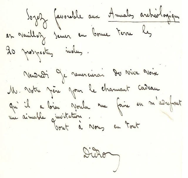THE ARCHEOLOGUE ADOLPHE Napoléon Didron Collaborator De Viollet Le Duc ...