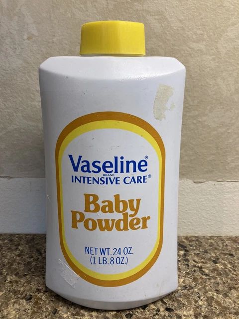 VASELINE INTENSIVE CARE Baby Powder 70’s Vintage 24oz Prop 75% Full W ...
