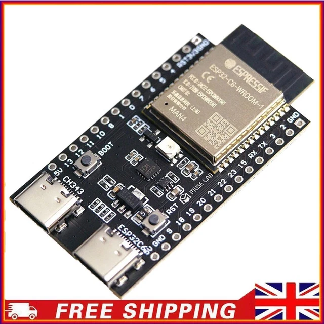Esp32 C6 Minimum System Board Dual Type C Esp32 C6 Wroom 1 Core Board