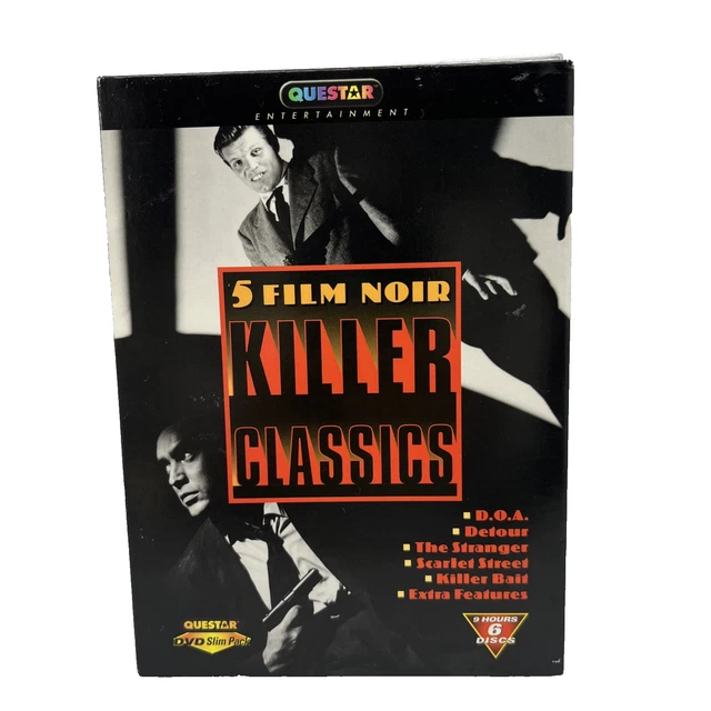 5 FILM NOIR Killer Classics DVD Box Set Questar entertainment 6 discs 9 ...