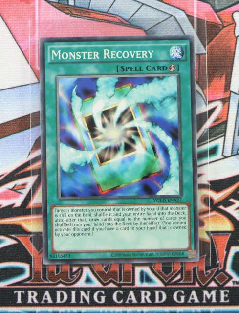 YUGIOH SPELL CARD Monster Recovery YGLD-ENA27 Unlimited Common EUR 1,10 ...