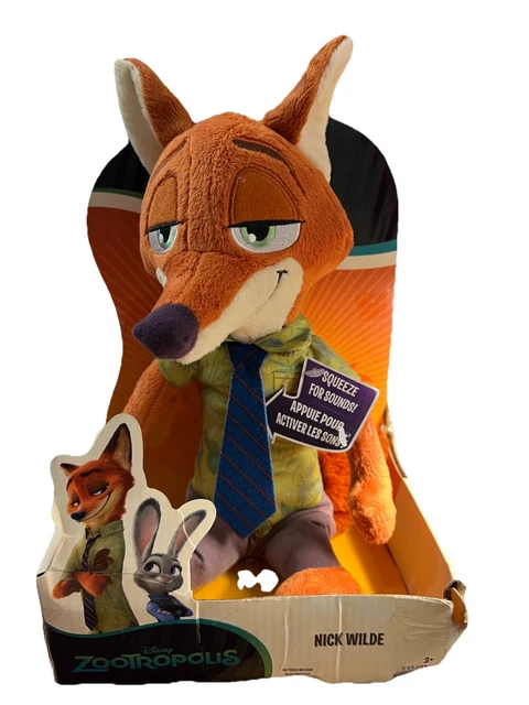 DISNEY ZOOTROPOLIS NICK Wilde Talking Plush By TOMY NEW £16.32 - PicClick UK