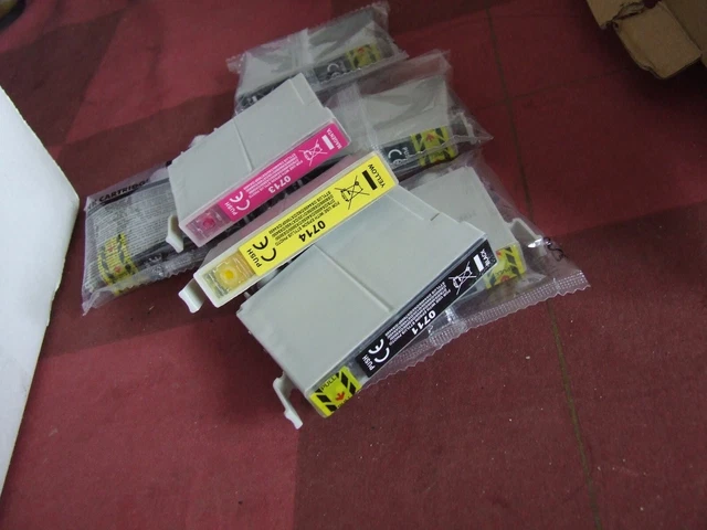 5 INK CARTRIDGES for Epson DX7000F, DX7400, DX7450, DX8400, DX8450 Non ...