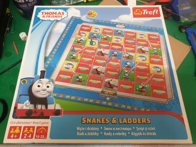 345. SNAKES AND Ladders THOMAS THE TANK ENGINE fun family traditional ...