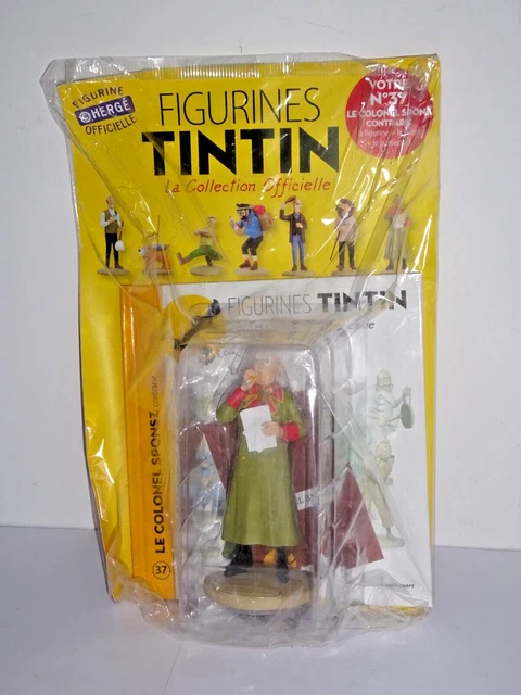 FIGURINE TINTIN COLLECTION officielle n°37 Le colonel Sponz contrarié ...