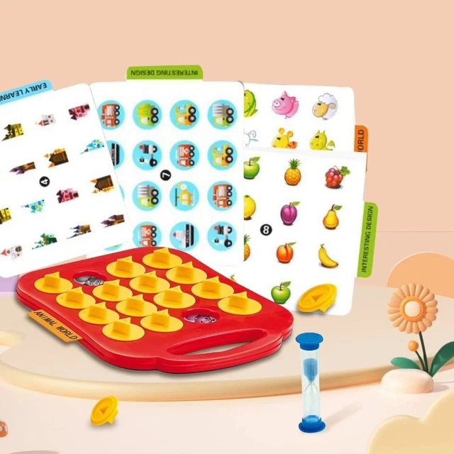 PLASTIC MEMORY PAIRING Game Puzzle Game Interactive Toys Children Girls ...