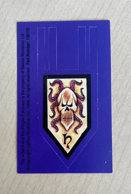 WARHAMMER DARK ELF Elves Standard Bearer Banner Sticker Command 136175 ...