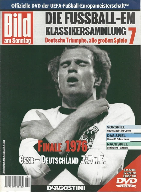 DIE FUSSBALL-EM KLASSIKERSAMMLUNG 7 - Finale 1976 Deutschland - CSSR ...