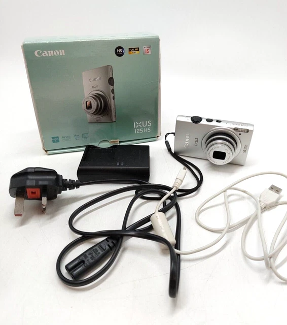CANON IXUS 125 HS Digital Camera Silver 16.1 Mega Pixels T2410 C3740 ...