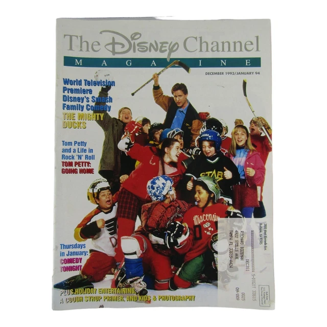 THE DISNEY CHANNEL Magazine December 1993 The Mighty Ducks Emilio ...