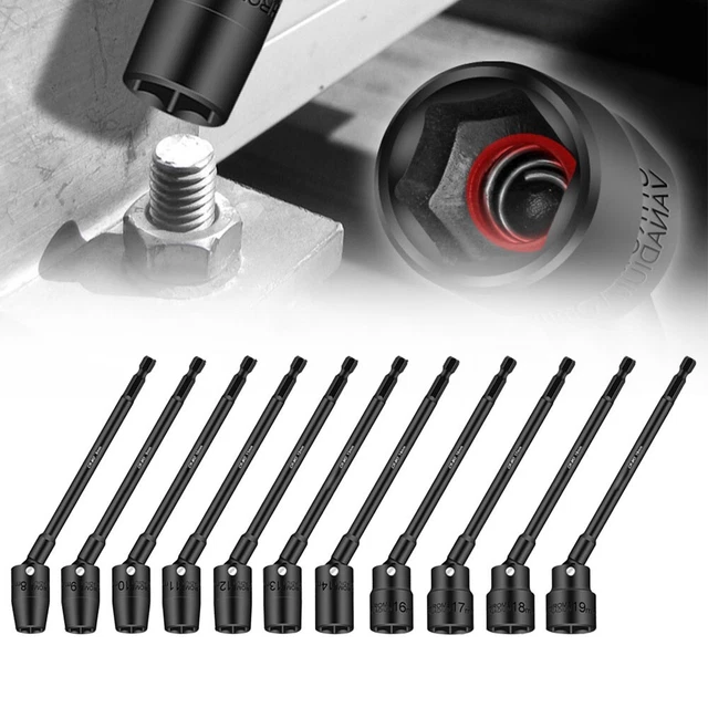 VERSATILE HEX SHANK Impact Driver Socket Head Adapter for DIY Projects ...