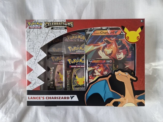 POKÉMON TCG LANCE’S Charizard V Box Celebrations 25th Anniversary ...