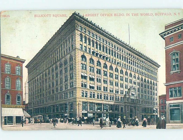 DIVIDED-BACK LARGEST OFFICE BUILDING IN THE WORLD Buffalo New York NY ...