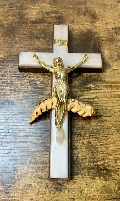 VTG INRI WOODEN Cross Jesus Christ Christian/Catholic Wall Hanging Crucifix 12” £71.23 - PicClick UK