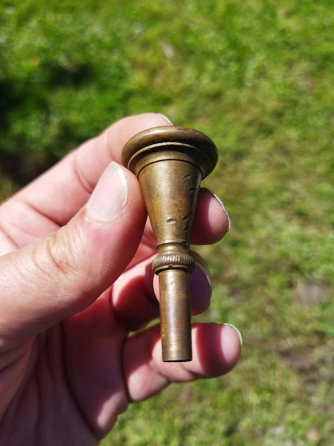 ANCIENNE PETITE EMBOUCHURE de trompette cor trompe instruments à vent ...