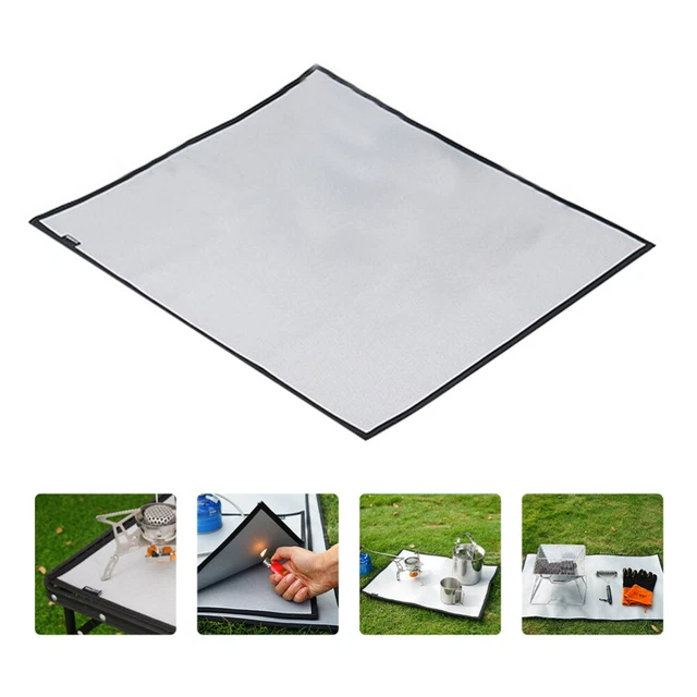 STOVE PROTECTORS CAMPING Fire Blanket Fireproof Cloth The Fabric £13.65 ...