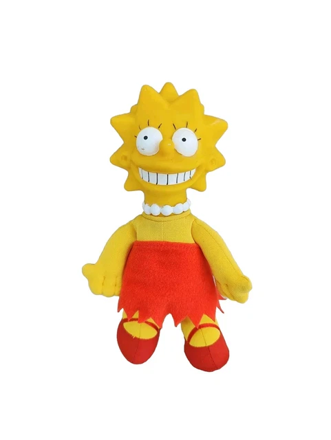 THE SIMPSONS LISA Simpson Doll Figure Plastic Head Plush Body 8" 1990 ...