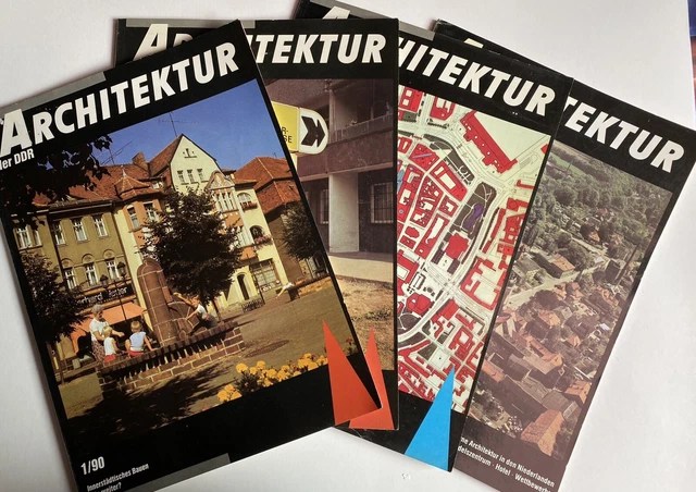 DDR ZEITSCHRIFT-ARCHITEKTUR DER DDR 4 Hefte von 1990 gut erhalten ( 1 ...
