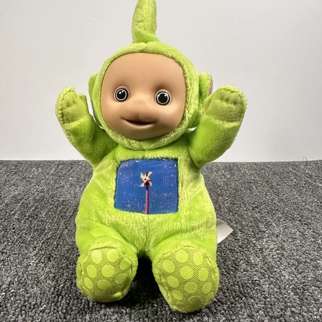 TELETUBBIES GREEN DIPSY Plush Stuffed Toy Windmill Ragdoll 7" Vintage ...
