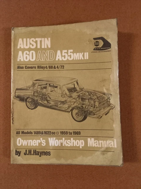 AUSTIN A60 AND A55 Mk11 Workshop Manual 1959 - 1969 £4.95 - PicClick UK