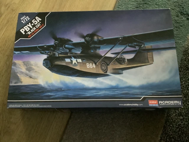 ACADEMY 1/72 SCALE PBY-5A Black Cat Catalina £15.99 - PicClick UK